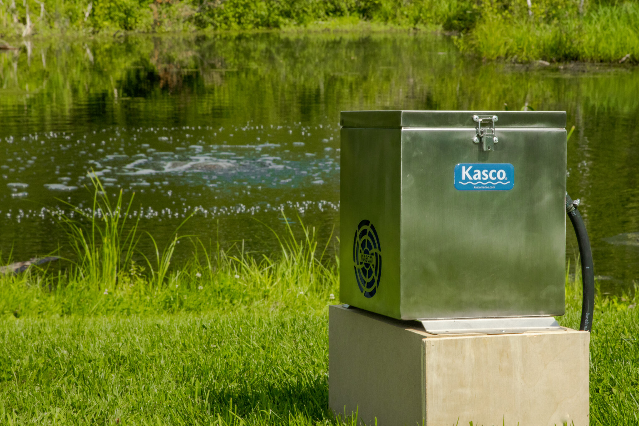 Kasco Introduces a Diffused Aeration System for Homeowners with Small Backyard Ponds - Kasco Marine